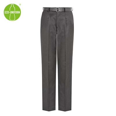 Prep Senior Trouser Single Pleat Grey - Millfield School Shop